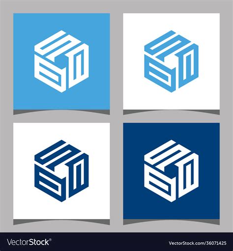 Creative Initial Letter Scc Logo Design Concept Vector Image