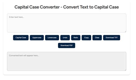 Capital Case Converter Convert Text To Capital Case
