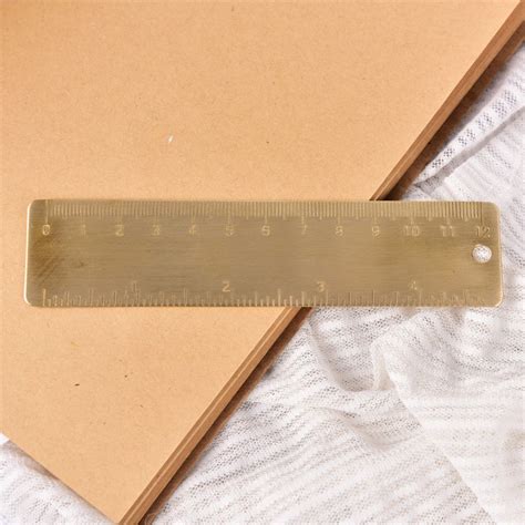 Limit Shows Pocket Mini Vintage Brass Ruler 4 Keyr Grandado
