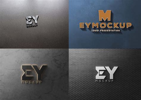 3d Text Psd Mockup