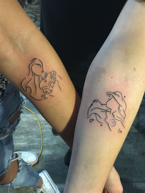 Disney Sister Tattoos Silhouettes Disney Tattoos Disney Sister