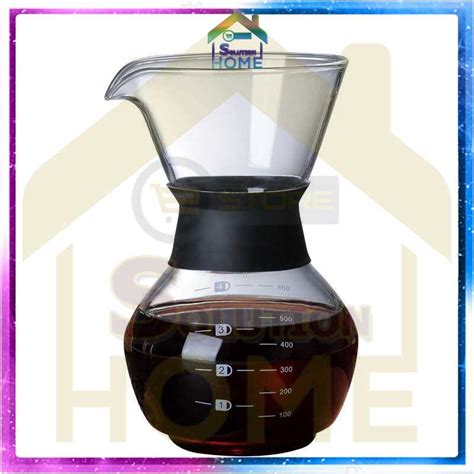 Jual Home Store Solution One Two Cups Coffee Maker Pot V Drip Teko Kopi Barista Glass