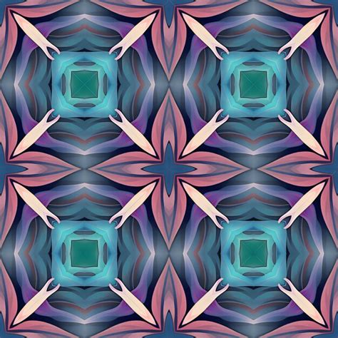 Premium Ai Image Seamless Background Pattern Symmetrical Pattern With
