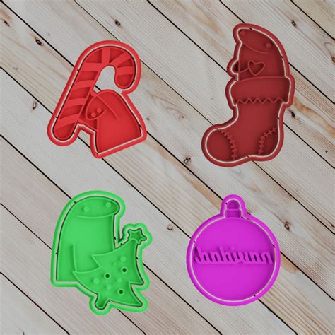 Stl File Cookie Cutter Set Christmas 26・3d Print Object To Download・cults