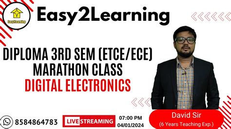 Diploma 3rd Sem Eceetce Marathon Class Digital Electronics By