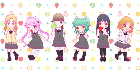 暗殺教室 E組女子×フルーツ 喫茶ショコラのマンガ 片岡メグ 茅野カエデ 速水凛香 Pixiv