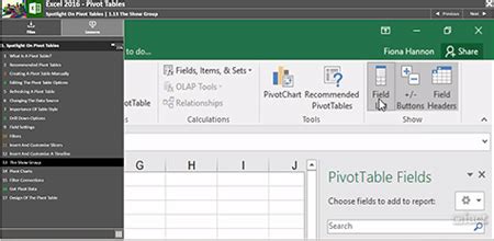 Excel Pivot Tables IACT Online Australia