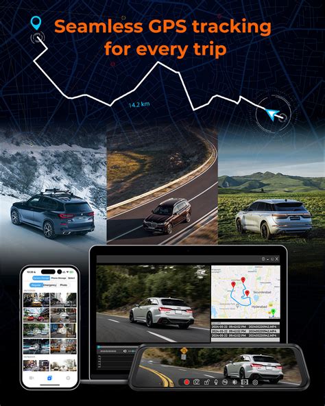 M4 3ch Mirror Dash Cam Acumen Camera