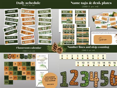 Forest Classroom Decorations Mega Bundle Classroom Decor Bundle