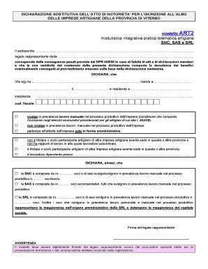 MODELLO ARTI2 Doc Vt Camcom Fill And Sign Printable Template Online