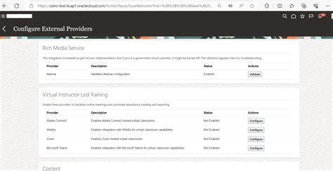 Unable To Find Data For Fields In Configure External Providers Page In