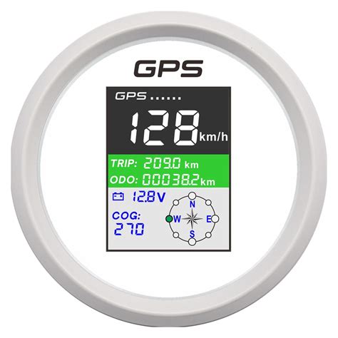 85mm Digital Gps Speedometer Gauge Waterproof Tft Screen Mph Knots Km H Adjusted Gps Antenna For
