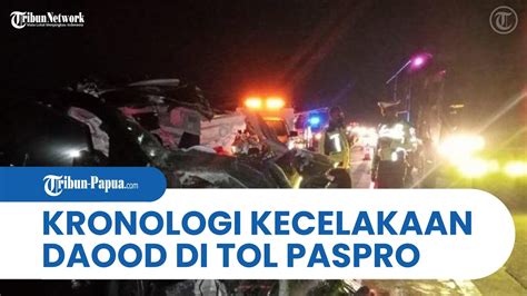 Kronologi Kecelakaan Drummer Grup Musik Debu Di Tol Paspro Daood Abdullah Duduk Di Bangku
