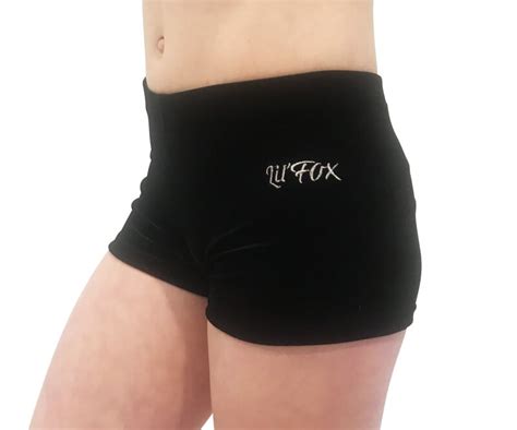 Black Velvet Lilfox Hot Pants