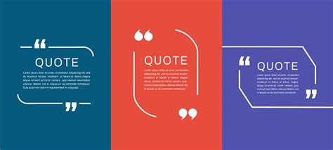 견적 프레임 템플릿 텍스트 거품을 인용합니다 벡터 일러스트레이션 대화 풍선 문자 기호에 대한 스톡 벡터 아트 및 기타 이미지 대화 풍선 문자 기호 인용 문자 상자