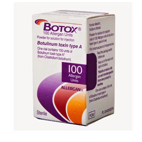 Liquid Botulinum Toxin Botox Injection That Is 100 Allergan Units At