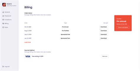 GitHub Zachaxd Billing Page