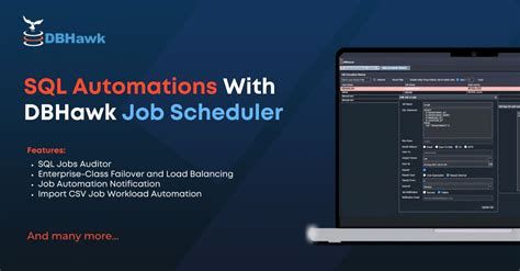 Sqlautomation Databasemanagement Jobscheduler Dbhawk Datasolutions Sql Datasparc Inc
