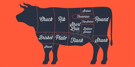 Cow Cuts Stock Illustrations 967 Cow Cuts Stock Illustrations