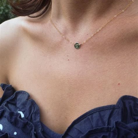 Tiny Initial Necklace Tiny Initail Sterling Silver Disc Etsy
