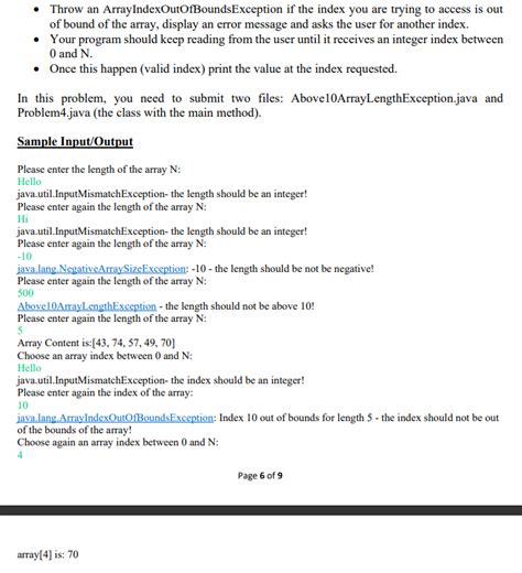 Solved Problem 4 Topic Exceptions You Saw In The Lectures