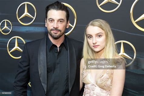 Actor Skeet Ulrich And Daughter Naiia Ulrich Attend The Mercedez Benz