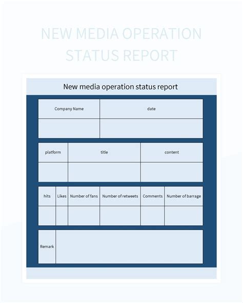 Free Status Templates For Google Sheets And Microsoft Excel Slidesdocs
