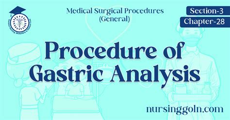Procedure Of Gastric Analysis Nursing And Midwifery Gurukul Goln