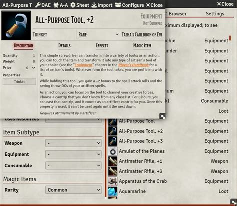 Item Search By Rarity · Issue 54 · League Of Foundry Developers