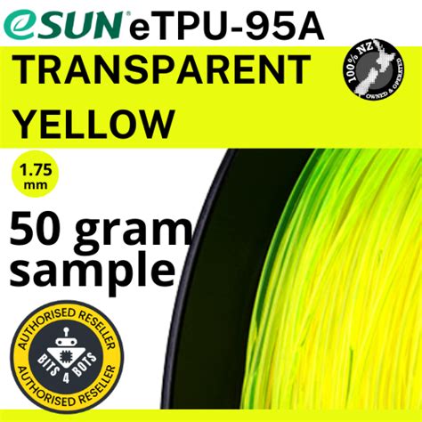 Sample - eSun TPU-95A (flexible) 1.75mm Filament – Bits4Bots