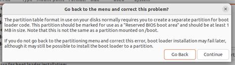 Why Do Efi And Bios Errors Persist Despite Setting Up A Partition It