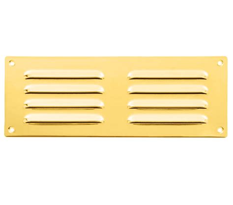 Carlisle Brass Hooded Louvre Brass Vent Polished Brass Ironmongery Solutions