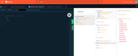 Using The Graphql Api Basics Headless Cms Webiny Docs
