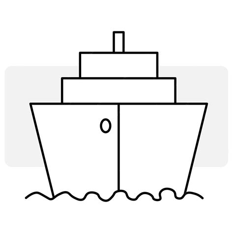 Premium Vector Ship Flat Icon Front Side Of The Ship Vector Illustration Eps 10