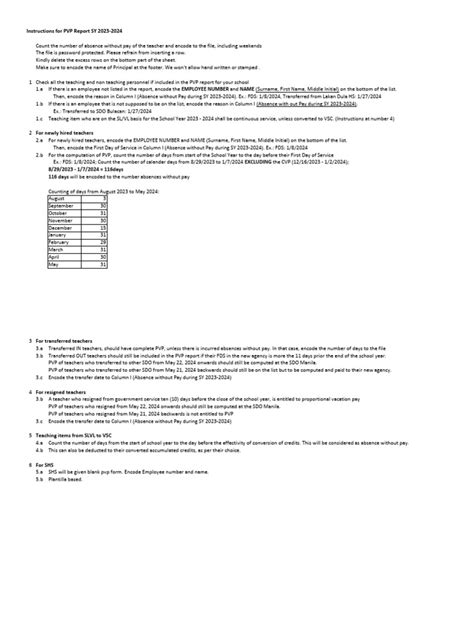 Instructions For Pvp Report Pdf Instructions For Pvp Report Pdf