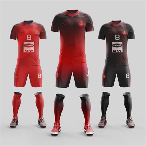 Perspolis Soccer Kit Design 2019 طراحی کیت تیم فوتبال پرسپولیس طراح