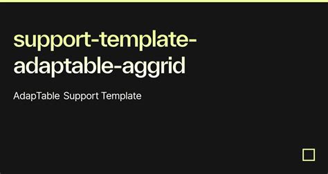 Example Adaptable Aggrid Codesandbox