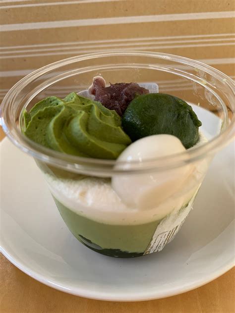 おやつの時間 セブンイレブン 茶だんごと白玉の宇治抹茶パフェ ミ～ハ～ミミのさんぽ路