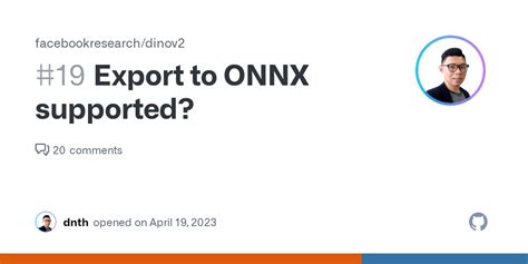 Export To Onnx Supported Issue Facebookresearch Dinov Github