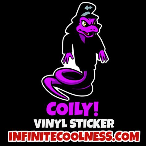 Q Berts Enemy Coily Saturday Supercade Sticker By Creedstonegate On