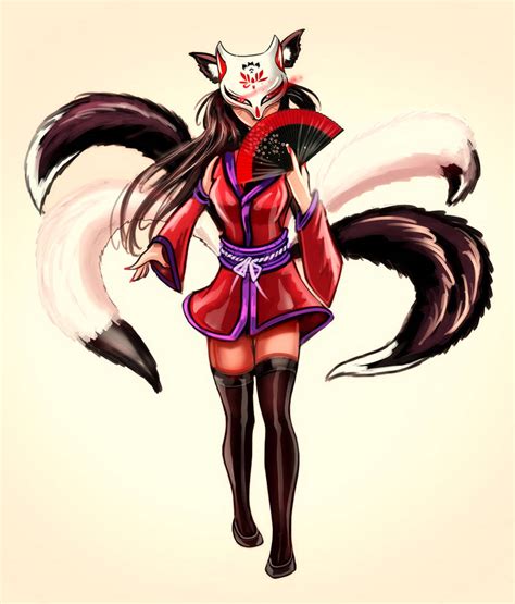 Kitsune Girl Commission By Sashlmlsan On Deviantart