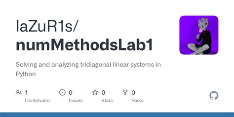 Github Lazur1snummethodslab1 Solving And Analyzing Tridiagonal