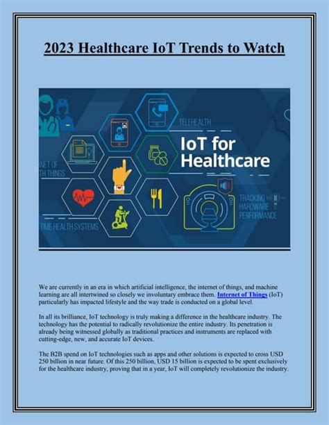 Iot In Healthcare Pptx