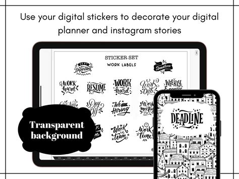 Minimalist Everyday Stickers Work Labels Sticker Set Digital Planner