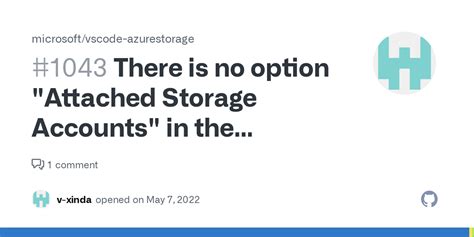 There Is No Option Attached Storage Accounts In The Command List When Executing Command From