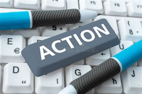 Conceptual Display Action Business Showcase Fact Or Process Doing Something Typically To