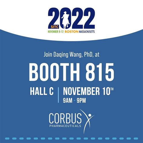 Corbus Is Looking Forward To Presenting Our Research At The 37th Annual