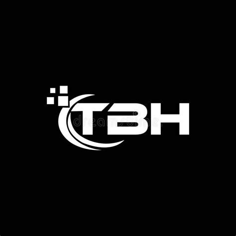Tbh Letter Logo Design On Black Background Tbh Creative Initials