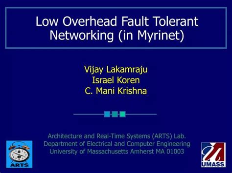 Ppt Low Overhead Fault Tolerant Networking In Myrinet Powerpoint