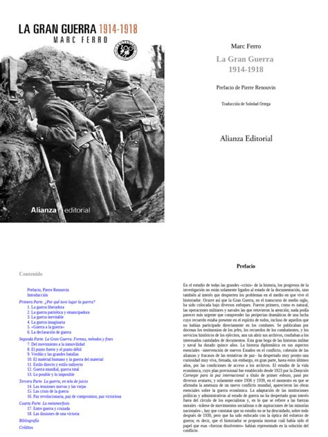 La Gran Guerra 1914 1918 Marc Ferro Pdf Vladimir Lenin Imperio Ruso